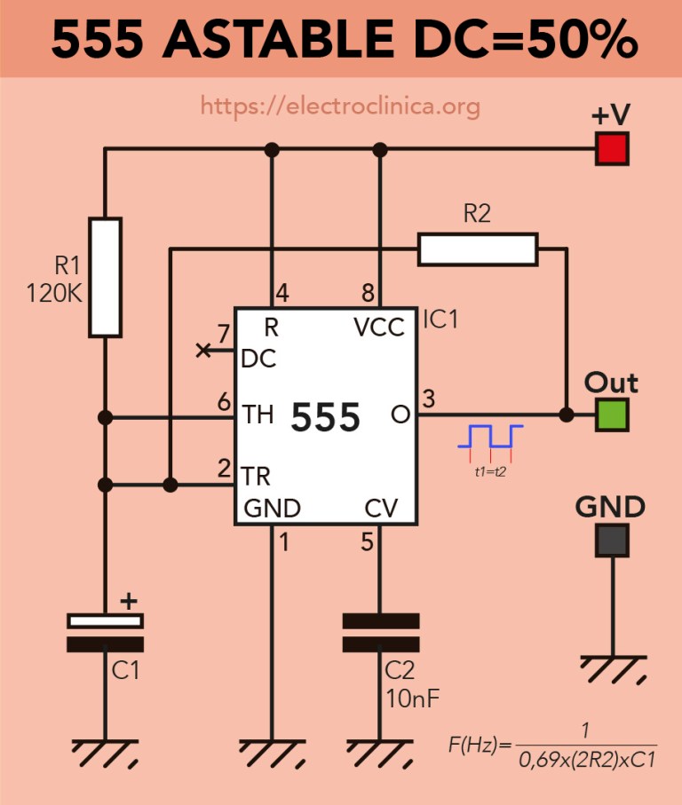 El circuito integrado 555 | Electroclínica
